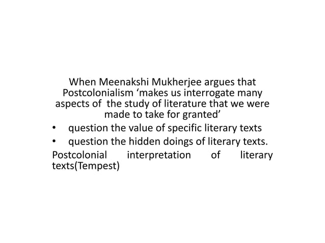 Postcolonialism | PPT