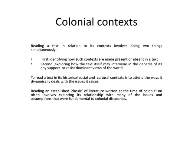 Postcolonialism | PPT