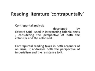 Postcolonialism | PPTX