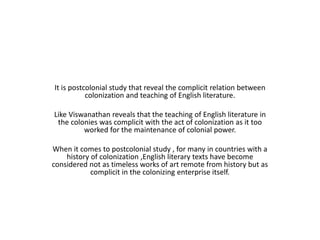 Postcolonialism | PPTX