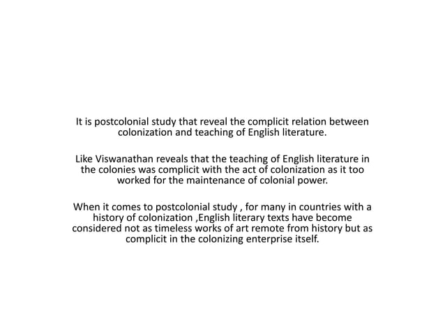 Postcolonialism | PPT