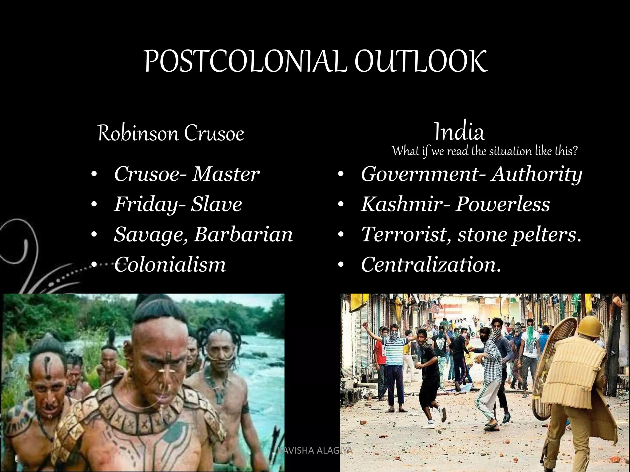 Postcolonialism, Robinson Crusoe and India | PPTX
