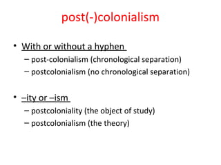 Postcolonialism12 | PPT