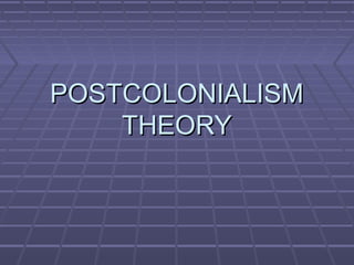 Postcolonialism by Jerry Slater for A2 Comms and Culture | PPT