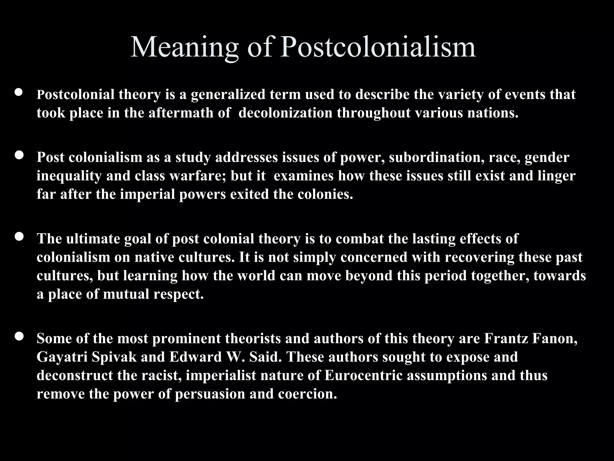 Postcolonialism in black skin white mask | PPT
