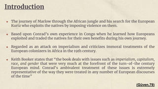 Postcolonialism in Joseph Conrad's 'Heart Of Darkness' | PPTX