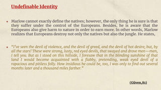 Postcolonialism in Joseph Conrad's 'Heart Of Darkness' | PPTX