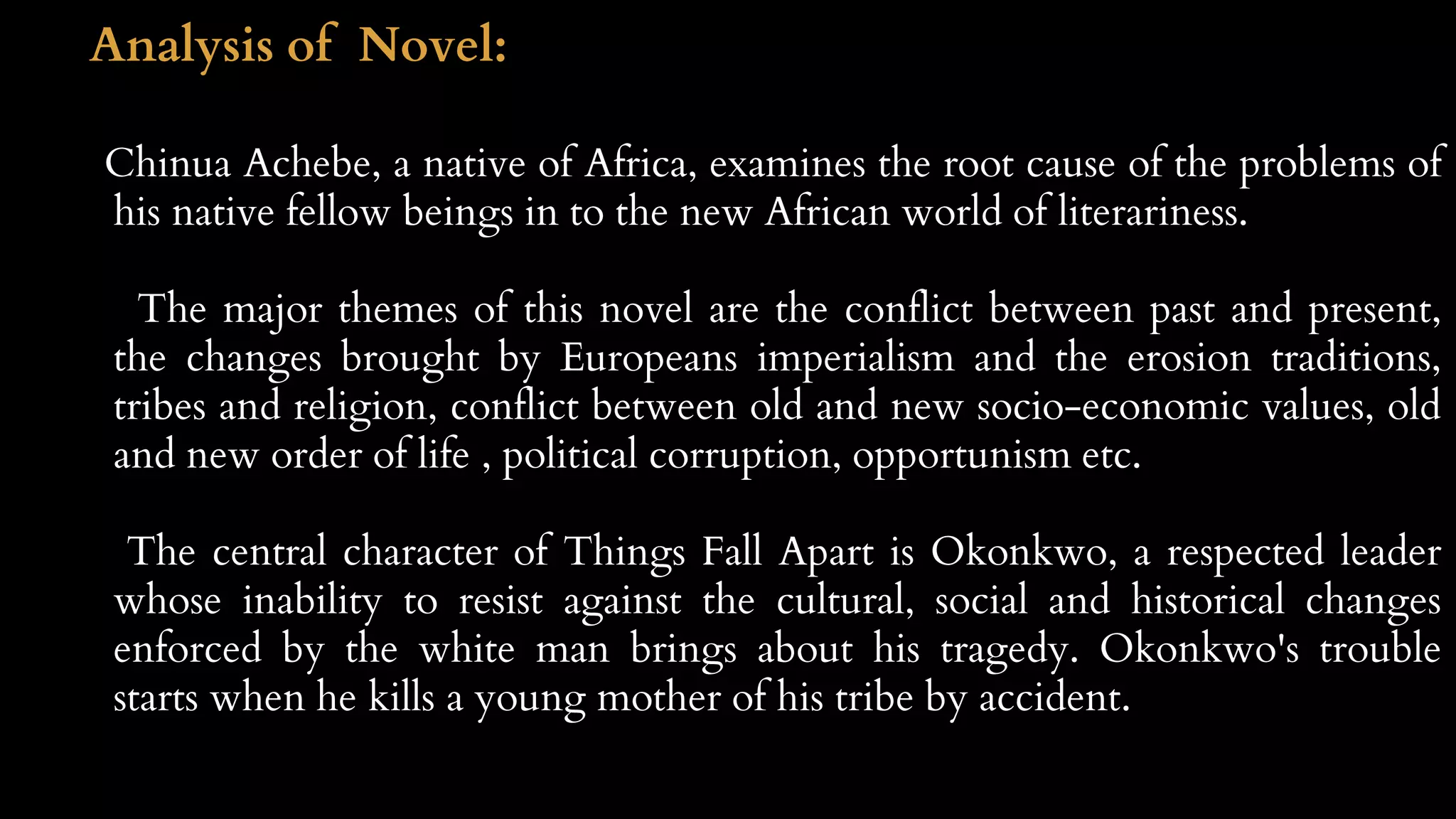 Post colonialism in Things Fall Apart | PPTX