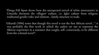 Post colonialism in Things Fall Apart | PPTX