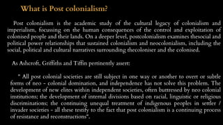 Post colonialism in Things Fall Apart | PPTX