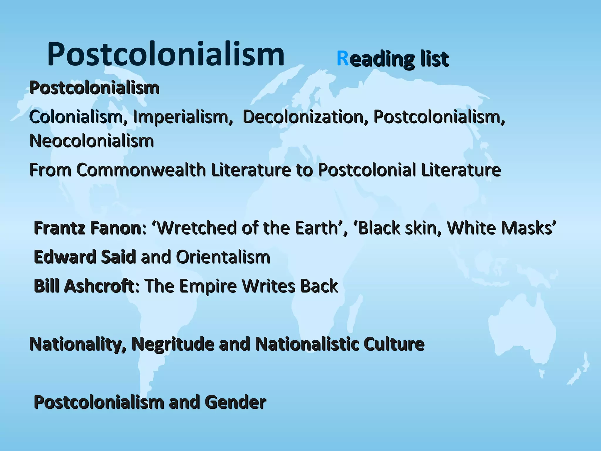 Postcolonialism Introduction - Background | PPT