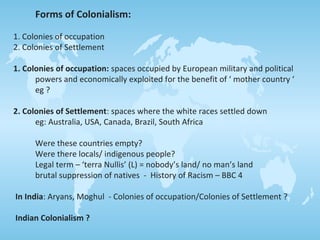 Postcolonialism Introduction - Background | PPT