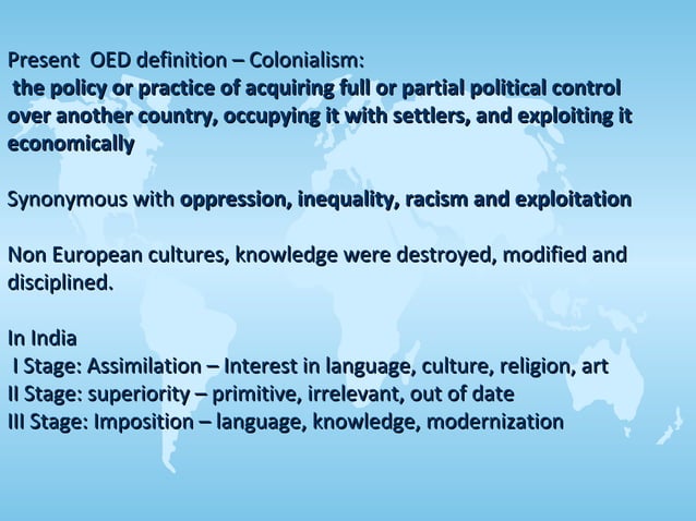 Postcolonialism Introduction - Background | PPT