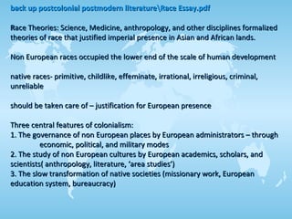 Postcolonialism Introduction - Background | PPT