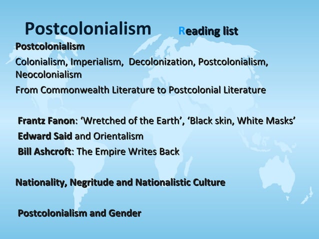 Postcolonialism Introduction - Background | PPT