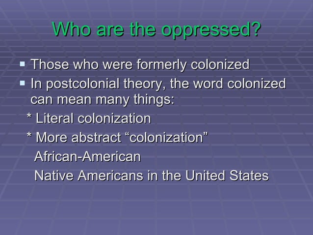 Postcolonialism Theory | PPT