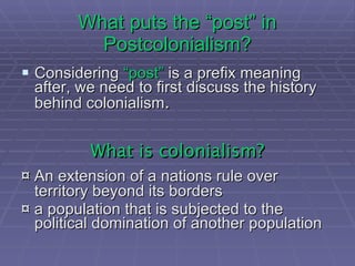 Postcolonialism Theory | PPT