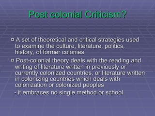 Postcolonialism Theory | PPT