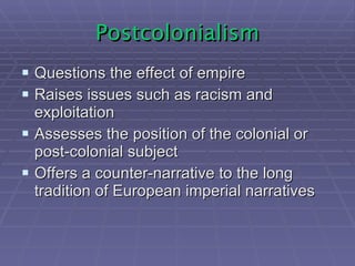 Postcolonialism Theory | PPT