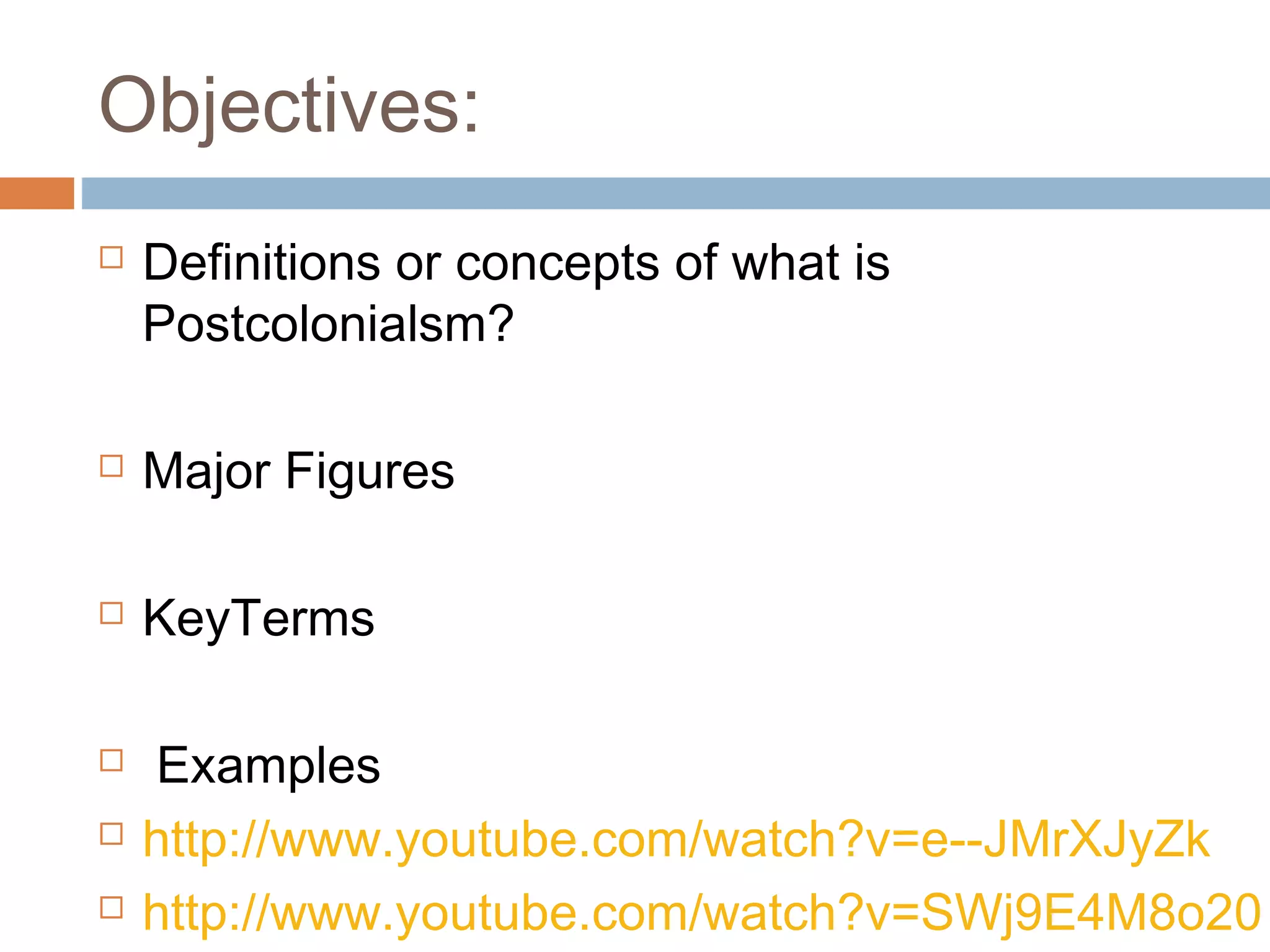 Postcolonialism theory | PPT