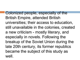 Postcolonialism theory | PPT