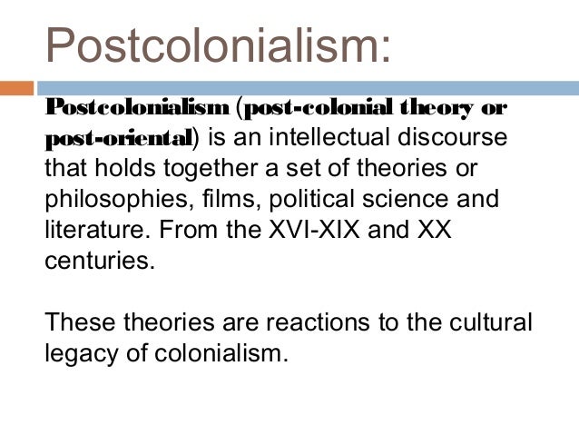 Postcolonialism theory