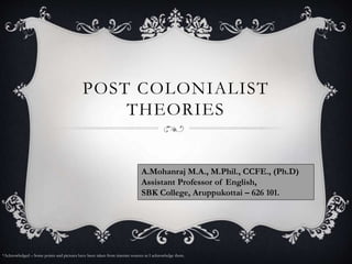 Post colonialist theories | PPT