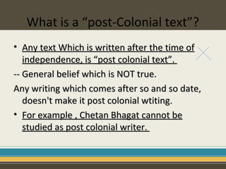 Postcolonial literature | PPT