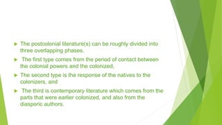 Postcolonial literature | PPTX