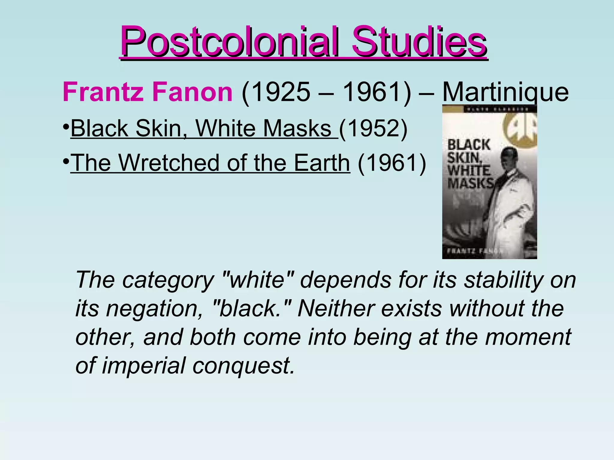 Postcolonialstudiesfeminismpoststructuralism 110810103255-phpapp02 | PDF