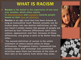 "Racism in Context of Fannon's Black skin White Mask" | PPT