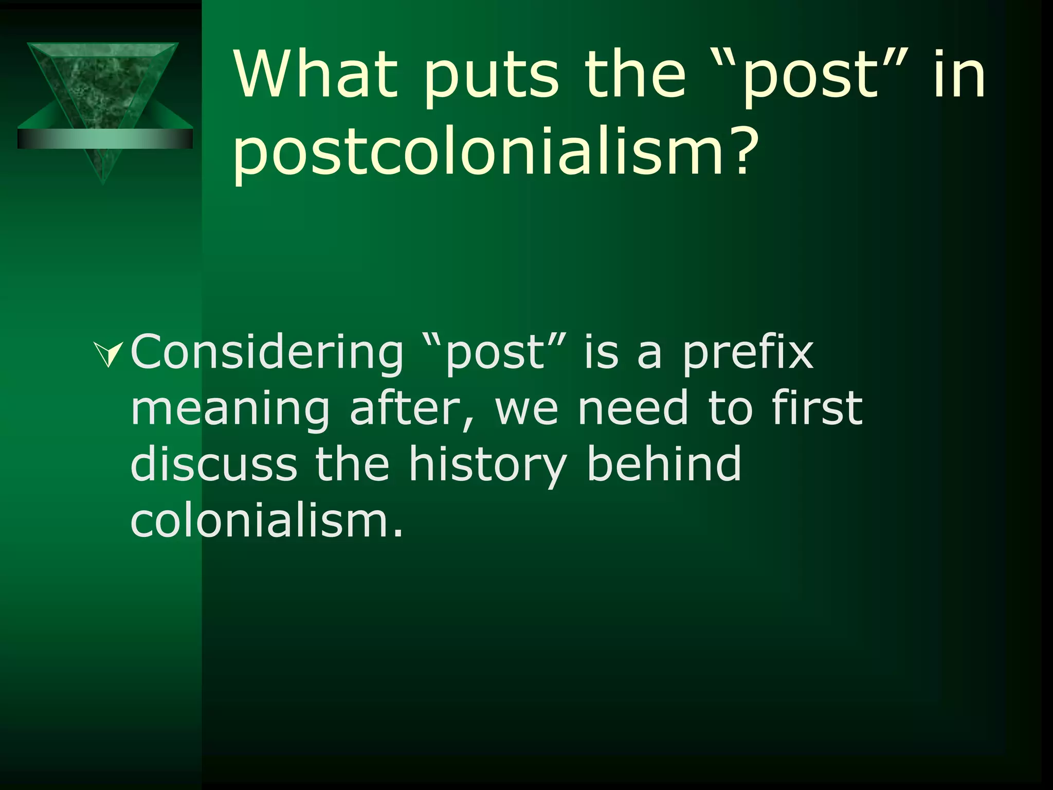 Postcolonial theory | PPTX
