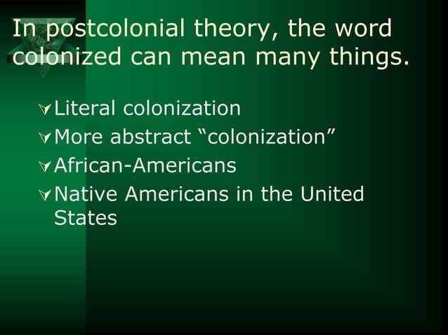 Postcolonial theory