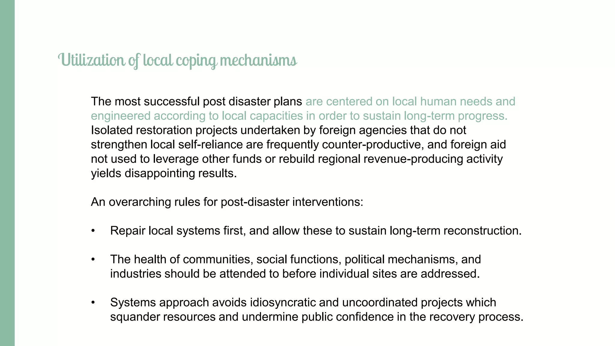 Post-war Reconstruction: Concerns, Models and Approaches | PDF