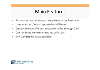 SAP Post Copy Automation | PPT
