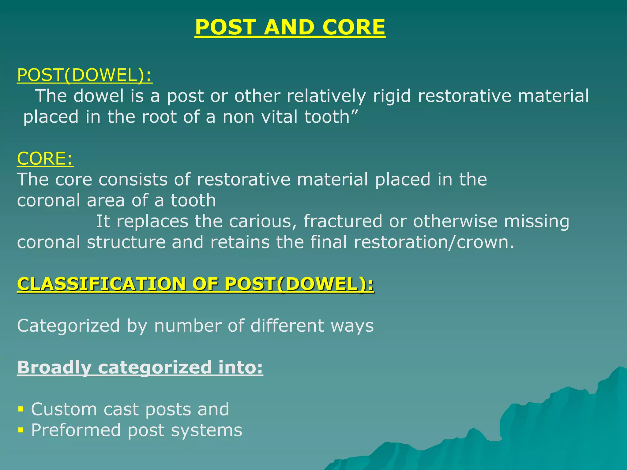 POST & CORE.ppt
