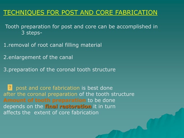 POST & CORE.ppt