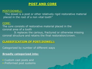POST & CORE.ppt