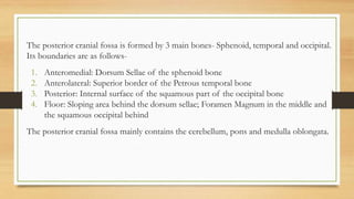 Post cranial fossa seminar power point presentation | PPT
