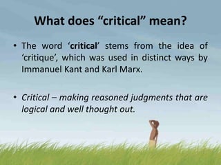 Postcritical research | PPTX