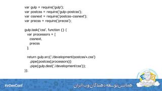 PostCSS، آینده CSS بعد از LESS و Sass | PPTX