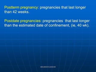 Postdate pregnancy | PDF