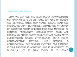 Post day pill (morning after pill) | PPTX