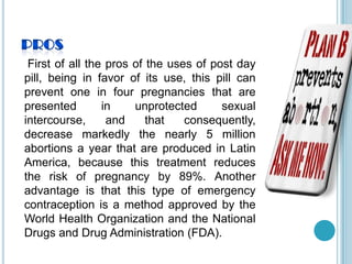 Post day pill (morning after pill) | PPTX