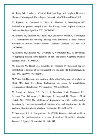 Post dental implant complication | PDF | Oral care | Personal Care