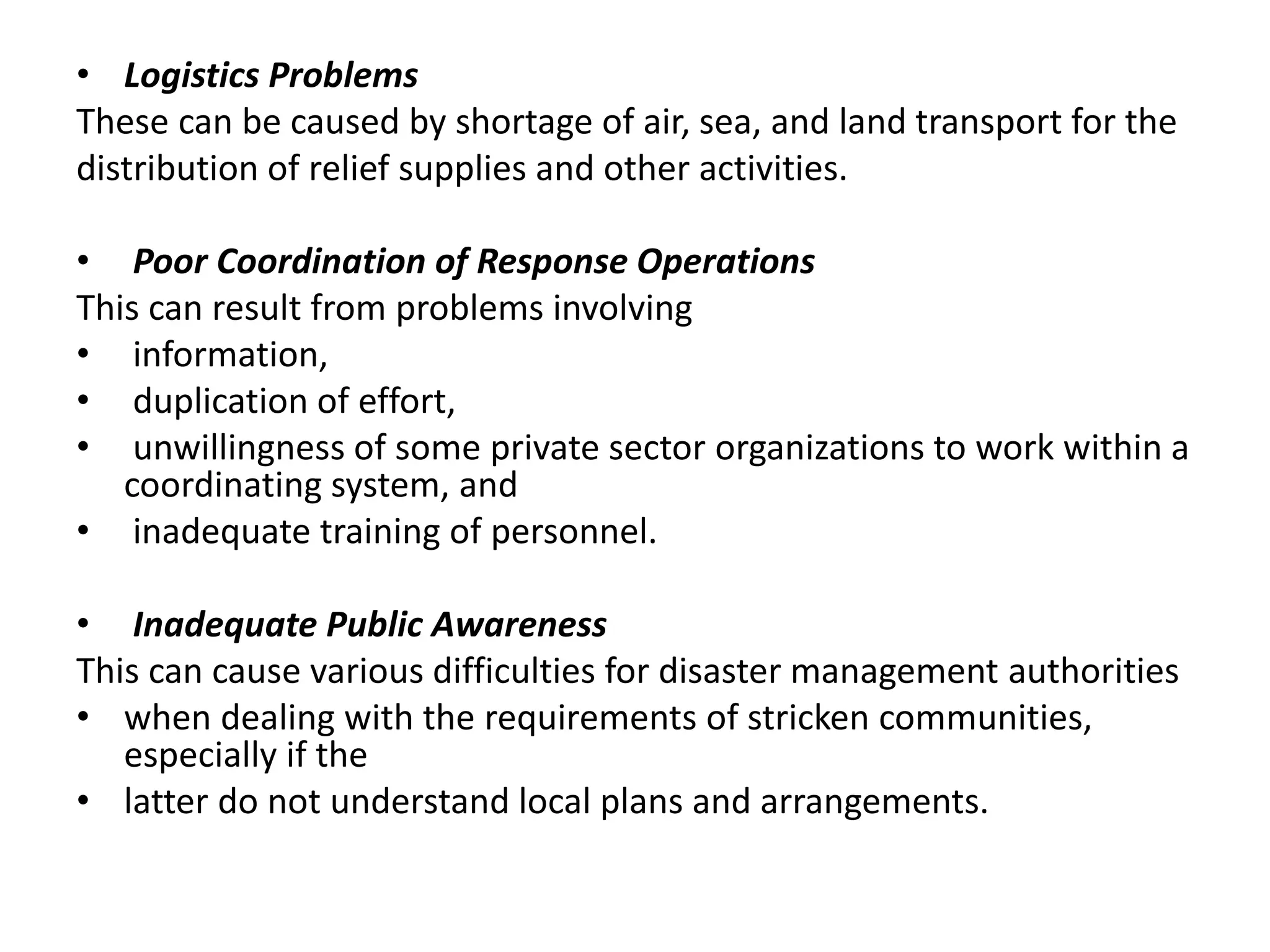 Post disaster mangement | PPT