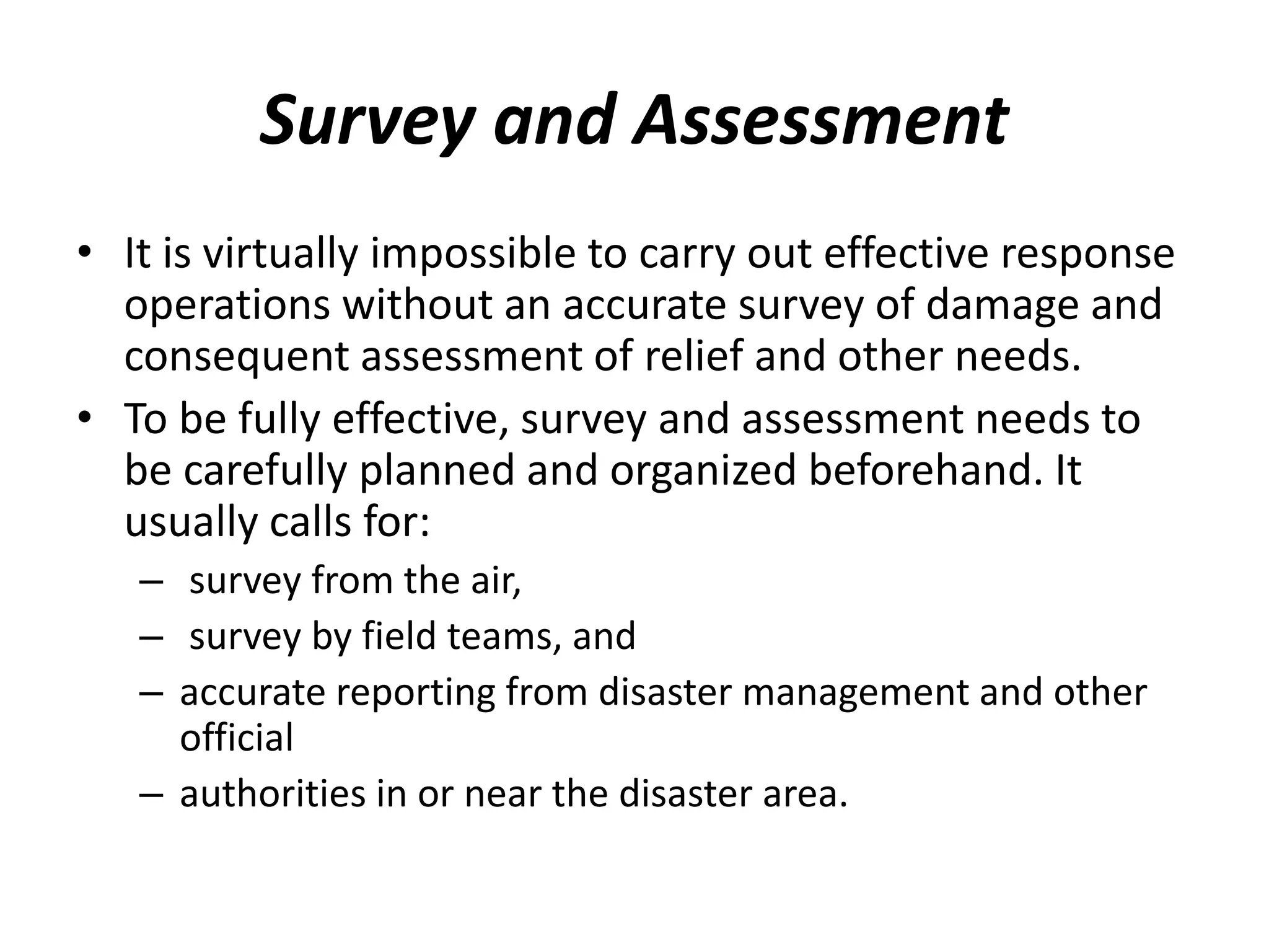 Post disaster mangement | PPT