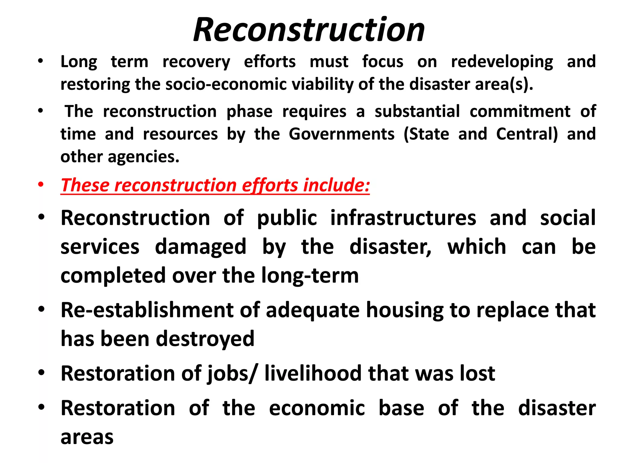 Post disaster mangement | PPT