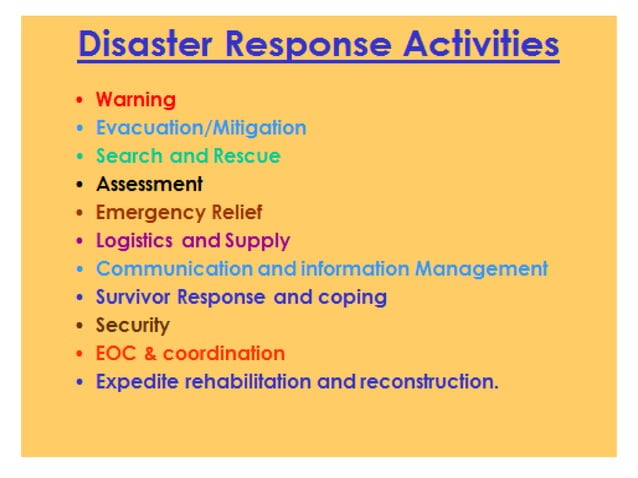 Post disaster mangement | PPT | First Aid | Injuries
