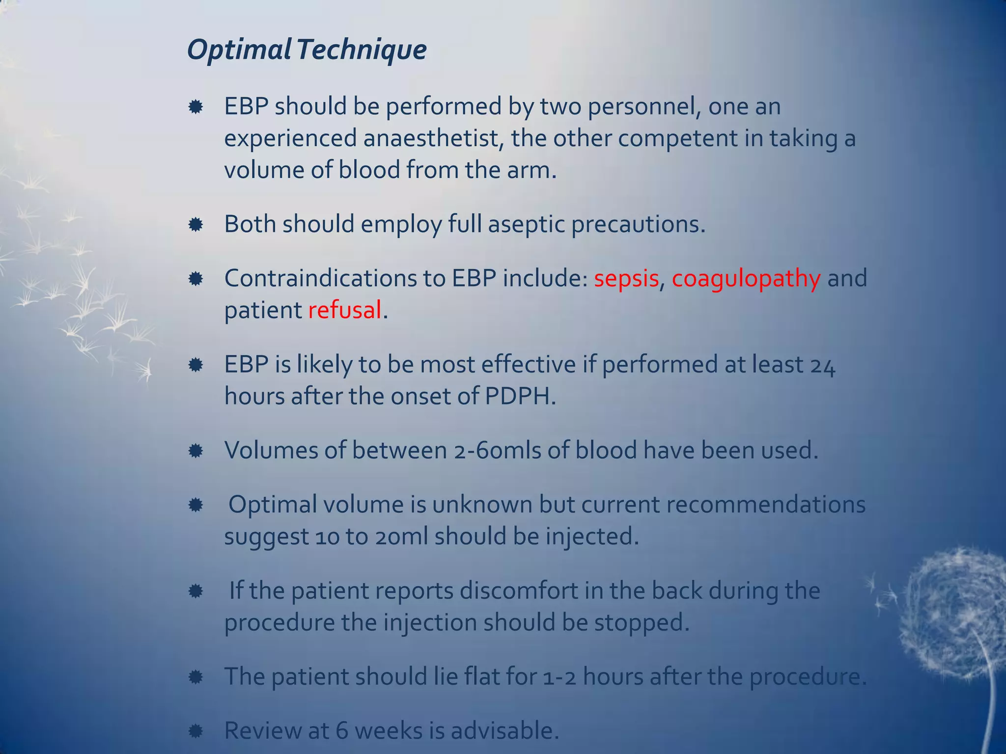 Post Dural Puncture Headache | PPTX